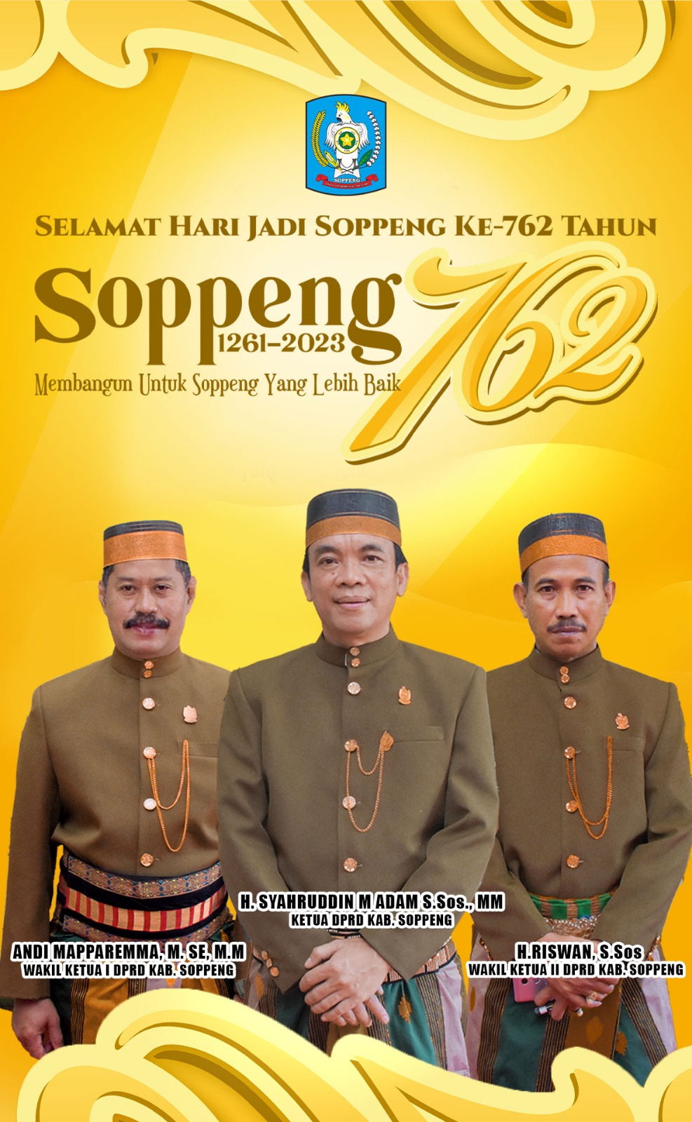 DPRD Soppeng Mengucapkan Selamat Hari Jadi Soppeng ke 762 Membangun ...